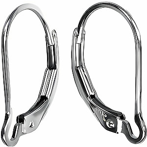3-Pairs Sterling Silver Interchangeable Leverback Earring Findings