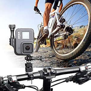 SKYJFFJ 90 Degree Aluminum Vertical Bracket Adapter Elbow Adapter for GoPro Hero 8