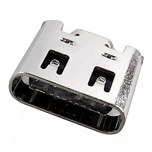 Rinbers Pack of 2 USB Type-C Charging Port Charger Socket Power Jack Replacement for Sony Playstation 5 DualSense PS5 Wireless Controller with Opening Tools