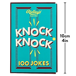 Ridley’s 100 Knock Knock Joke Cards – Includes 100 Jokes for Kids and Adults, Funny Jokes for Family-Friendly Fun – Makes a Great Gift Idea