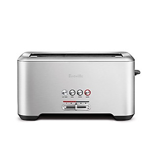 Breville Bit More 4-Slice Toaster, Brushed Stainless Steel, BTA730XL