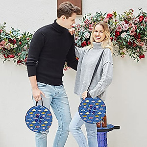 20.4“Telescoping Stool with Cushion,Portable Camping Stool More Sturdy Capacity 550Ib,Collapsible Retractable Stool Adjustable Folding Stool for Garden Fishing Hiking BBQ with Carry Bag,Carabiner