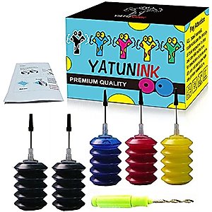 YATUNINK Refill Ink Bulk for Canon 275 and 276 PG-275 CL-276 PG-275XL CL-276XL 275XL 276XL 275 276 Ink Cartridge for Canon Pixma TS3520 TS3522 TR4720 Printer Ink (5x30ML)