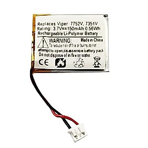 MPF Products JFC402023, DLP412023 Battery Replacement Compatible with Viper 7752V, 7351V, Clifford 7752X, 7351X, Python 7752P, 7351P, 7754P Car Remote Key Fob