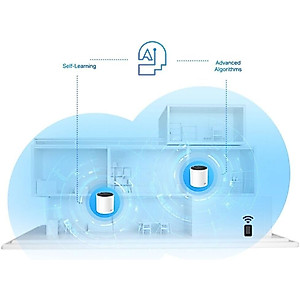 TP-Link Deco X25 AX1800 Whole-Home Mesh Wi-Fi 6 System, 2 Ports, 2.4 GHz/5 GHz