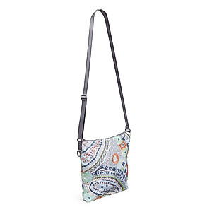 Vera Bradley Women's Recycled Lighten Up Reactive Hipster Crossbody Purse, Sunny Garden, One Size