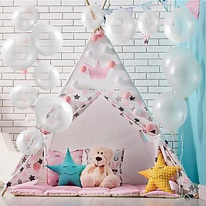 Bubble Clear Balloon 120 Pieces Transparent Round Latex Balloon DIY Balloons Strand Kit Party Decorations for Birthday Party Favor Wedding Engagement Graduation Art(5 Inch, 10 Inch, 12 Inch)