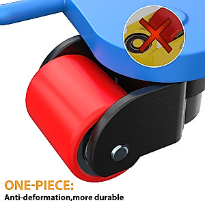 Amarite Machine Skate 8800lbs Capacity-Heavy Duty Machinery Mover Dollies with 360 Degree 5 Swivel Rollers for Industrial Use - Equipment Skates Moving Roller for Warehouse and Workshop Transporting