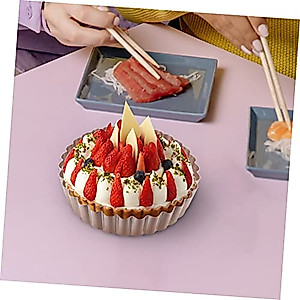 Operitacx Live Bottom Baking Tray Stainless Steel Bakeware Pizza Oven Accessories Round Cake Pan Mini Tart Shells Flat Bread Oven Tray Mini Pie Tins Baking Pizza Pan Reusable Pizza Pan Alloy