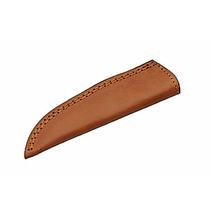 SZCO Supplies 8" Turquoise Resin/Wood Handled Outdoor Hunting Knife With Leather Sheath