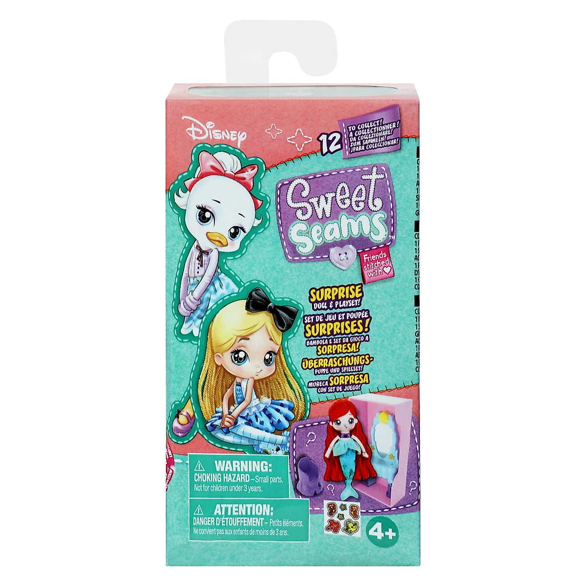 SWEET SEAMS Disney 6" Soft Rag Doll Pack – 1pc Toy | Vanellope Doll and Car Playset