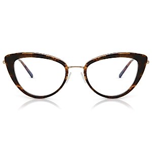 Tom Ford Blue Block Eyeglasses TF5580B 056 Vintage Havana/Gold 55mm FT5580