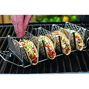 Charcoal Companion CC1992 Stainless Steel Taco Warmer