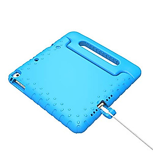 AVAWO Kids Case for iPad 9.7 2017/2018 & iPad Air 2 - Light Weight Shock Proof Convertible Handle Stand Friendly Kids Case for 9.7-inch iPad 5th & 6th Gen, iPad Air 1 & iPad Air 2 - Blue