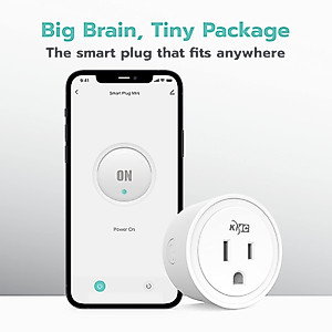 KMC Smart Plug Mini 4-Pack, Wi-Fi Outlets for Smart Home, Remote Control Lights and Devices from Anywhere, No Hub Required, ETL Certified, Works with Alexa and Google Home