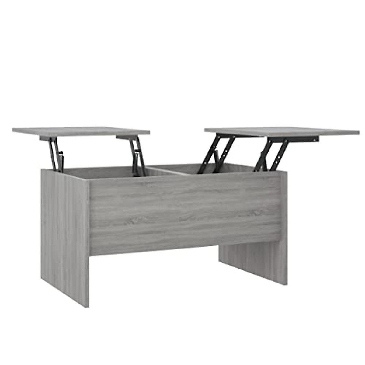 QJBSAVVA Coffee Table Gray Sonoma 31.5"x19.7"x16.7" Engineered Wood,Living Room Furniture Side Tables Narrow Bedside Tables Suitable for Meeting Rooms, Reception Rooms, Offices