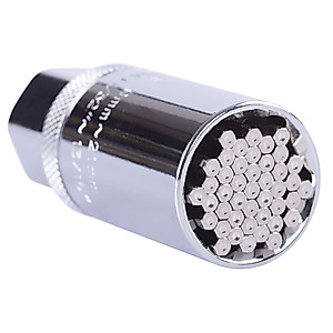 Universal Socket Tool Redesigned with Stronger Hexagon Pins By Wrenchit: Endeavor Tool That Instantly Adjusts To All Shapes And Sizes Of Bolts, Screws, Hooks And Nuts, Great for Gifts! (9-21mm)