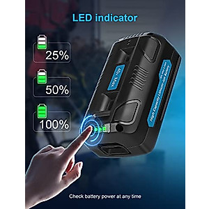 6.0Ah Replacement for Snow Joe 40V Battery IBAT40XR Battery Compatible with Snow Joe Battery 40V Snow Blower