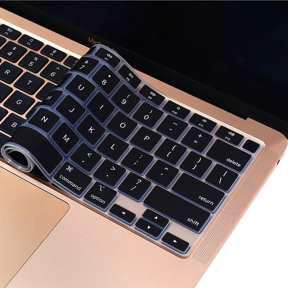 Silicone Keyboard Cover Skin for MacBook Air 13.3 inch A2337 M1 Released in Nov. 2020 US Layout Ultra Thin Protector Cover Skin NOT Fit for 13.6" M2 M3 A2681 A3113