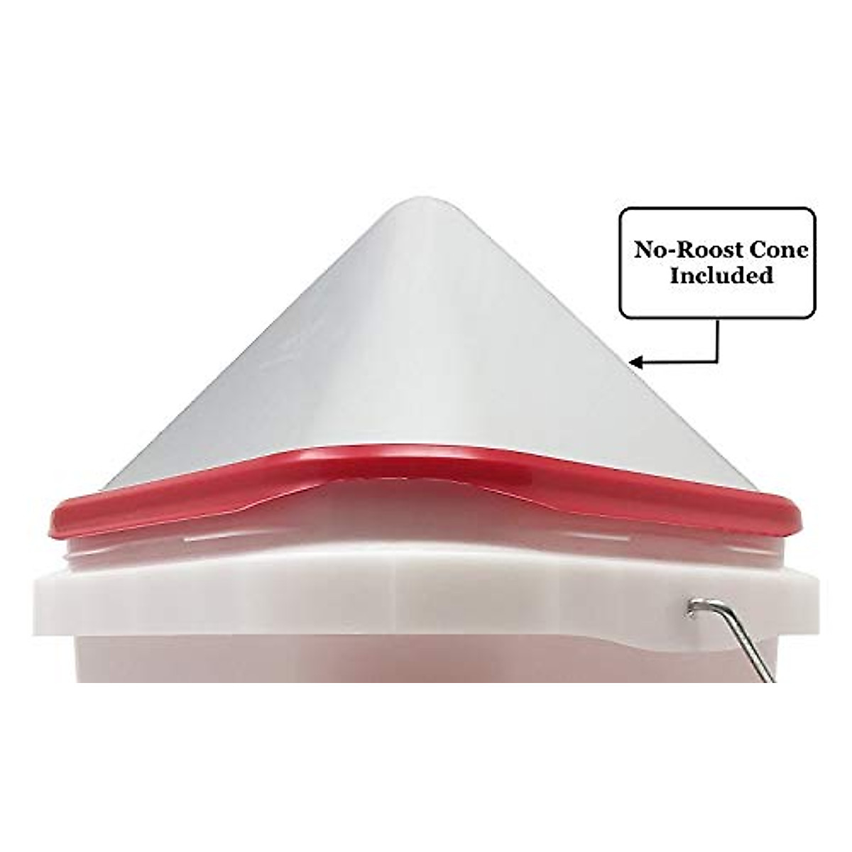 RentACoop 2 Gallon Chicken BPA-Free Plastic Bucket Waterer Set with 4 Horizontal Nipples - Center Placement