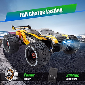 4DRC H3 RC Car,50+kmh High Speed Monster Truck,Racing Hobby Car for Adults, 4WD All Terrain Off-Road Remote Control Car, 2.4Ghz RC Crawler,2 Battery 40+ Min Play Gift for Boy Kids Adults