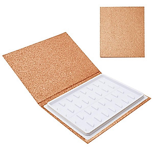 16 Pair Eyelash Storage Book,Makeup Display Sample Container,Eyelash Catalog Travel Glitter Paper rose gold