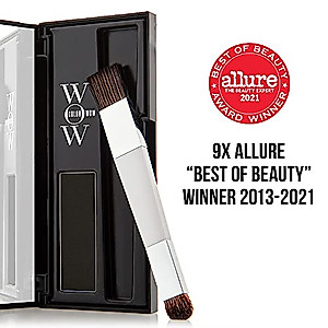 Color Wow Root Cover Up, Black – Instantly cover greys + touch up highlights, create thicker-looking hairlines, water-resistant, sweat-resistant - No mess multi-award-winning root touch up