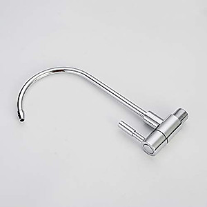 Faucet_ Wall Mount Solid Brass Water Filter Faucet Chrome Plate Plaged Reverse Osmosis Filters Drinking Tap 1/2 Inch