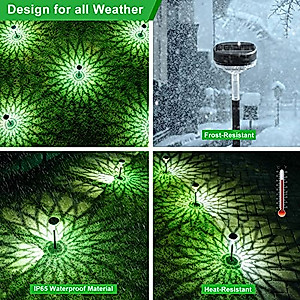 ketive High Bright Solar Pathway Lights Outdoor Garden,Landscape Path Lights, Waterproof Solar Yard Lights,Wireless Outside Garden Lights,Cold White,4 Pack