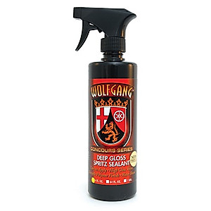 Wolfgang Concours Series Deep Gloss Spritz Sealant, 16 fl. oz. Spray Bottle, Automotive Spray Formula Liquid Paint Sealant with Gloss Finish, Clear, WG-9200