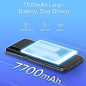 Ulefone Note 12P 7700mAh Battery Cell Phone New, Android 11 Octa-core 4GB + 64GB Android Smartphone, 6.82" HD+ Big Screen, 13MP Triple Rear Camera + 8MP Front Camera, Dual SIM 4G Unlocked Phone