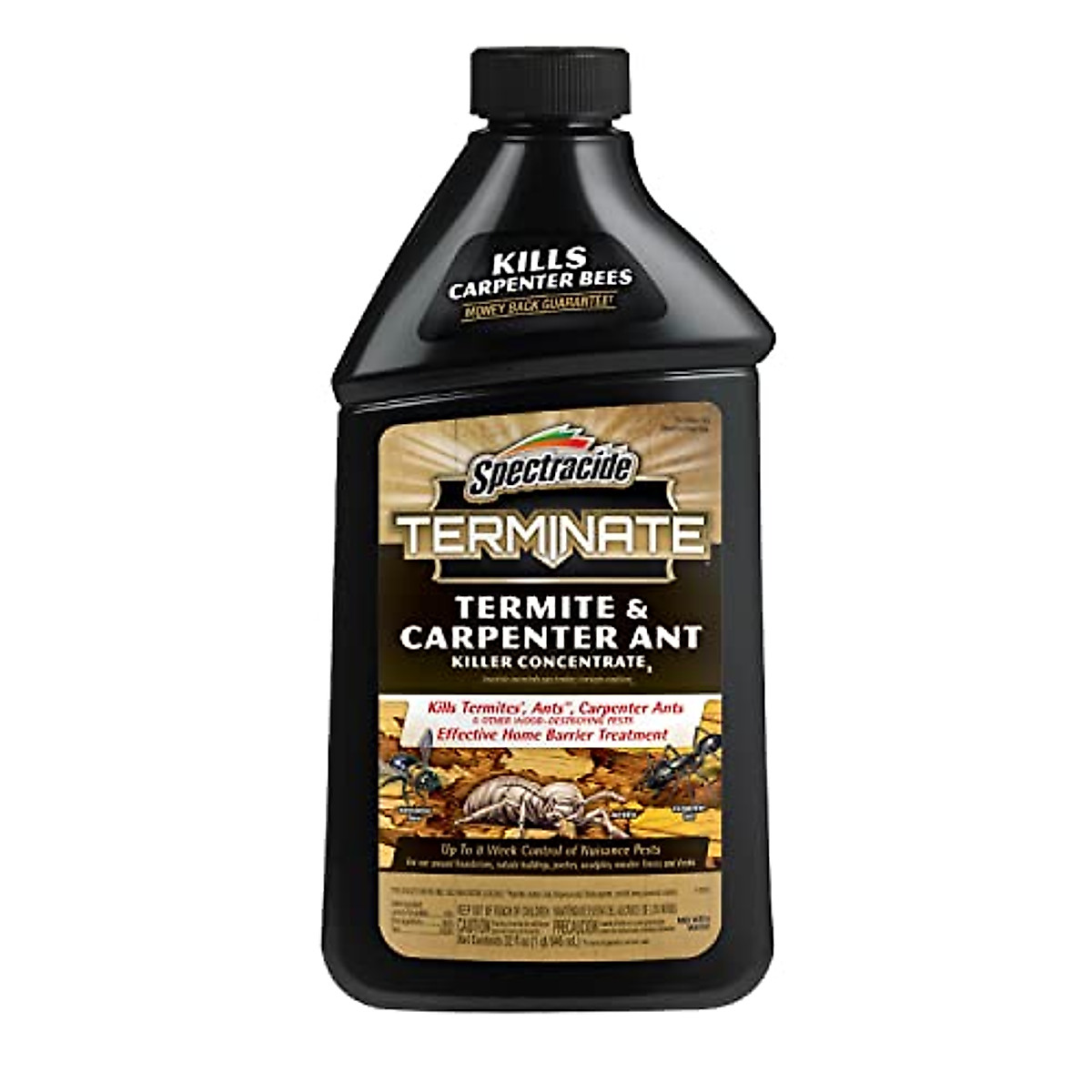 Spectracide Terminate Termite & Carpenter Ant Killer Concentrate, Kills Termites, Ants and Carpenter Ants, 32 fl Ounce
