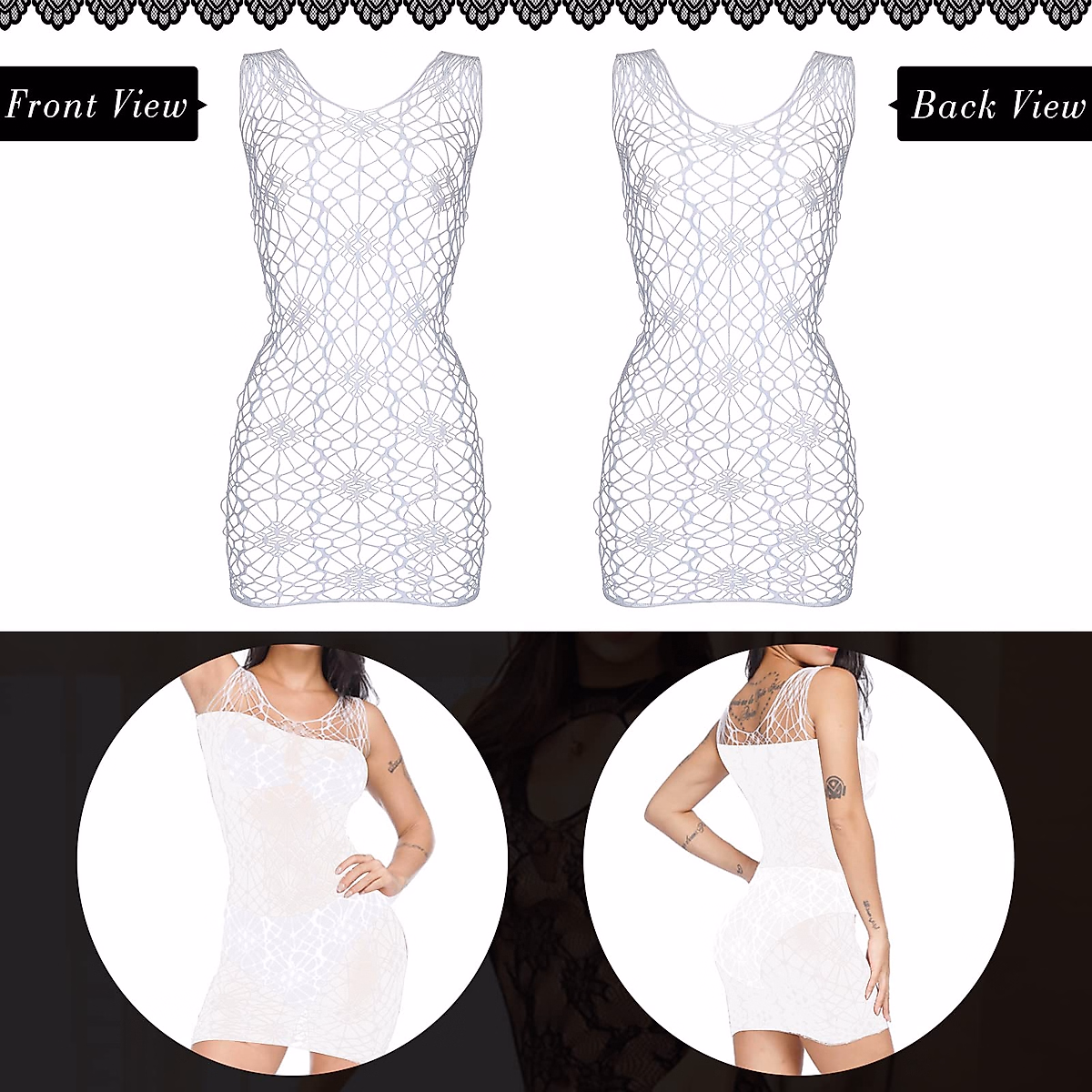 Geyoga 12 Pieces Women's Lingerie Smock Lingerie Swimsuits Coverup Sleepwear Dress for Women Favor (Multi Color)