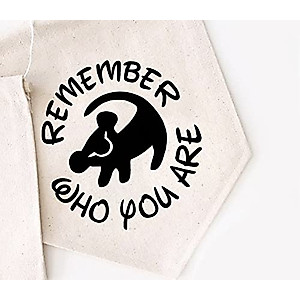 Remember Who You Are Banner - Home Decor - Kids Room Decor - Canvas Banner - Party Decor - Birthday Gift - Playroom Decor - Lion King Banner - Inspired Banner - Nursery Decor