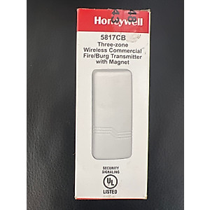 Honeywell 5817CBXT Three-Zone Wireless Commercial Fire/Burg Transmitter with Magnet