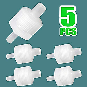 Ks-Tek Plastic Clear Reusable Syringe Filter Used with Filter Membranes, Durable and Stable for Lab Filtration (13mm,5)