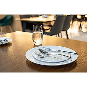 Plastic Plates Disposable 60 PCS, Heavy Duty 30 Dinner Plates 10.25" and 30 Dessert Plates 7.5", White Plates for Party