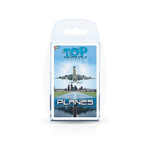 Top Trumps Card Game Planes - Family Games For Kids and Adults - Learning Games - Kids Card Games for 2 Players and more - Kid War Games - Card Wars - For 6 plus kids