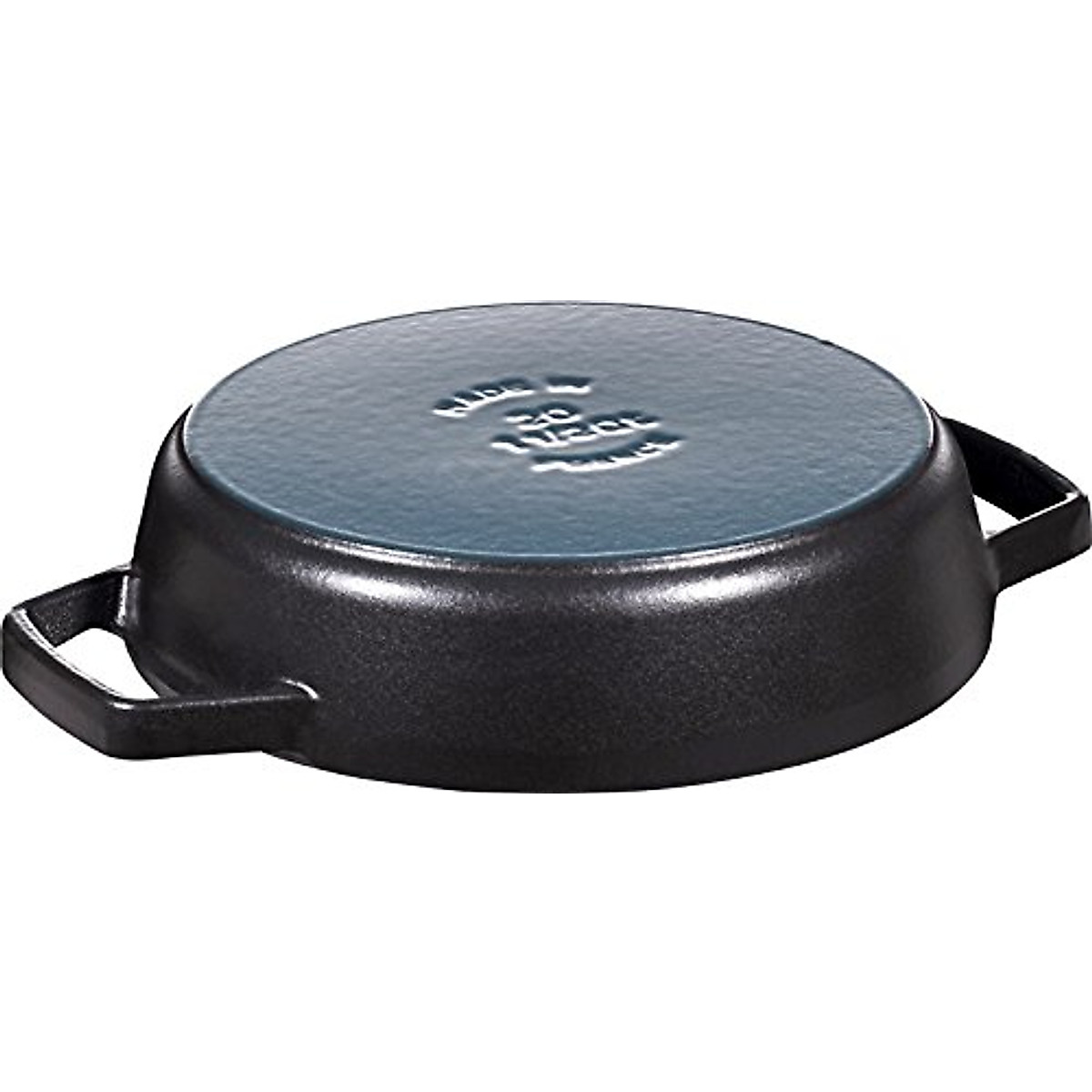 Staub Bratpfanne mit Zwei Griffen, 20 cm, Schwarz Cast Iron Double Handle Fry Pan, 20cm, Black
