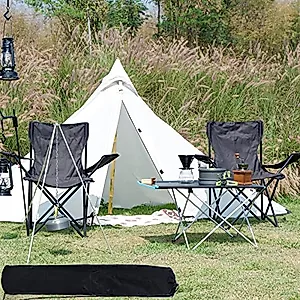 PATIKIL 44 Inch Camp Chair Replacement Bag, 2 Pack Nylon Foldable Carry Bag Storage Bag with Shoulder Strap for Outdoor Camping, Black