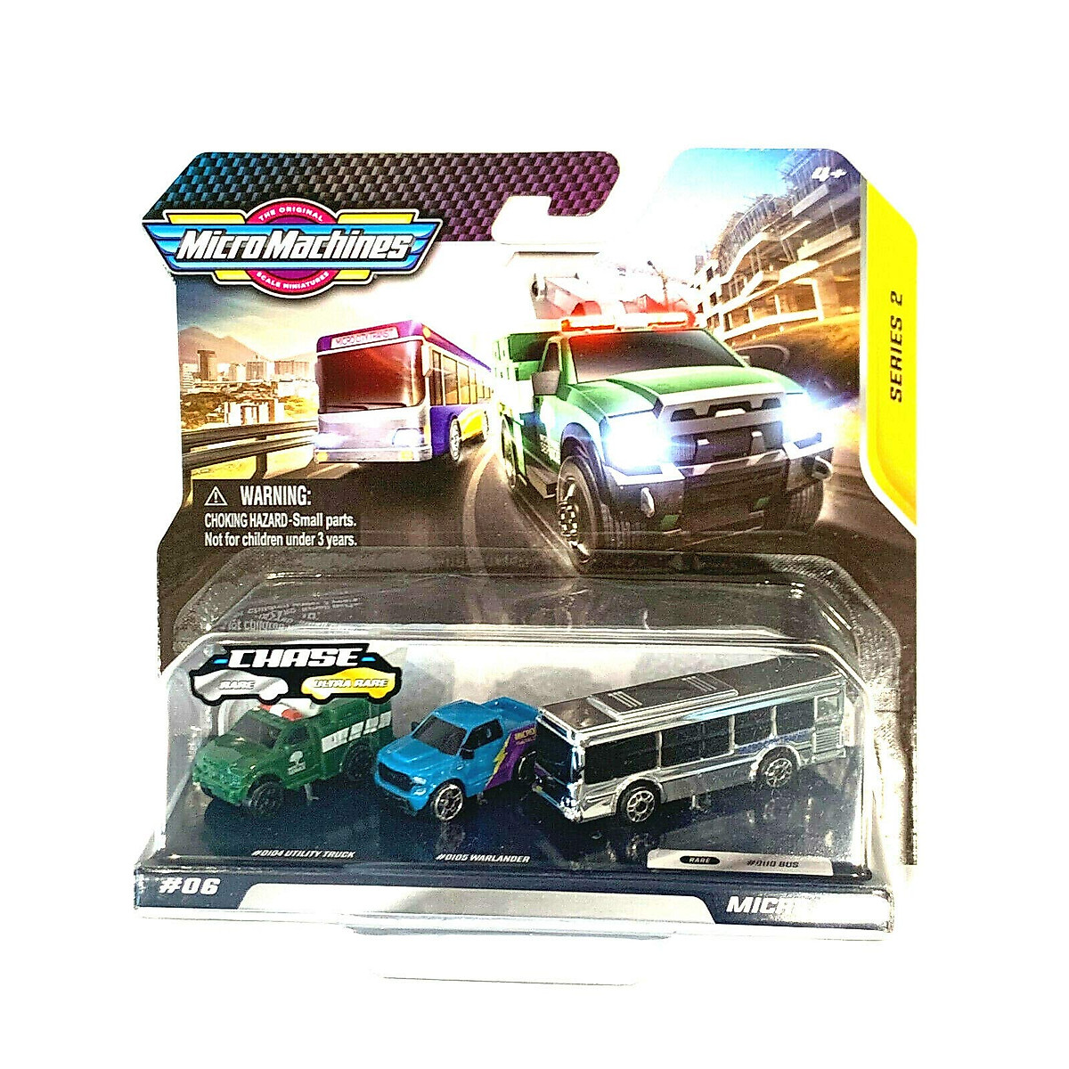 Micro Machines Micro City Series 2#0110 Bus [Rare Chase]