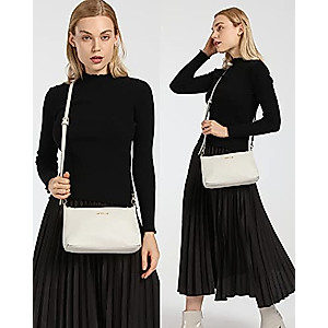 AMELIE GALANTI Small Crossbody Bag purse for Women,leather Shoulder handbag with Adjustable Strap