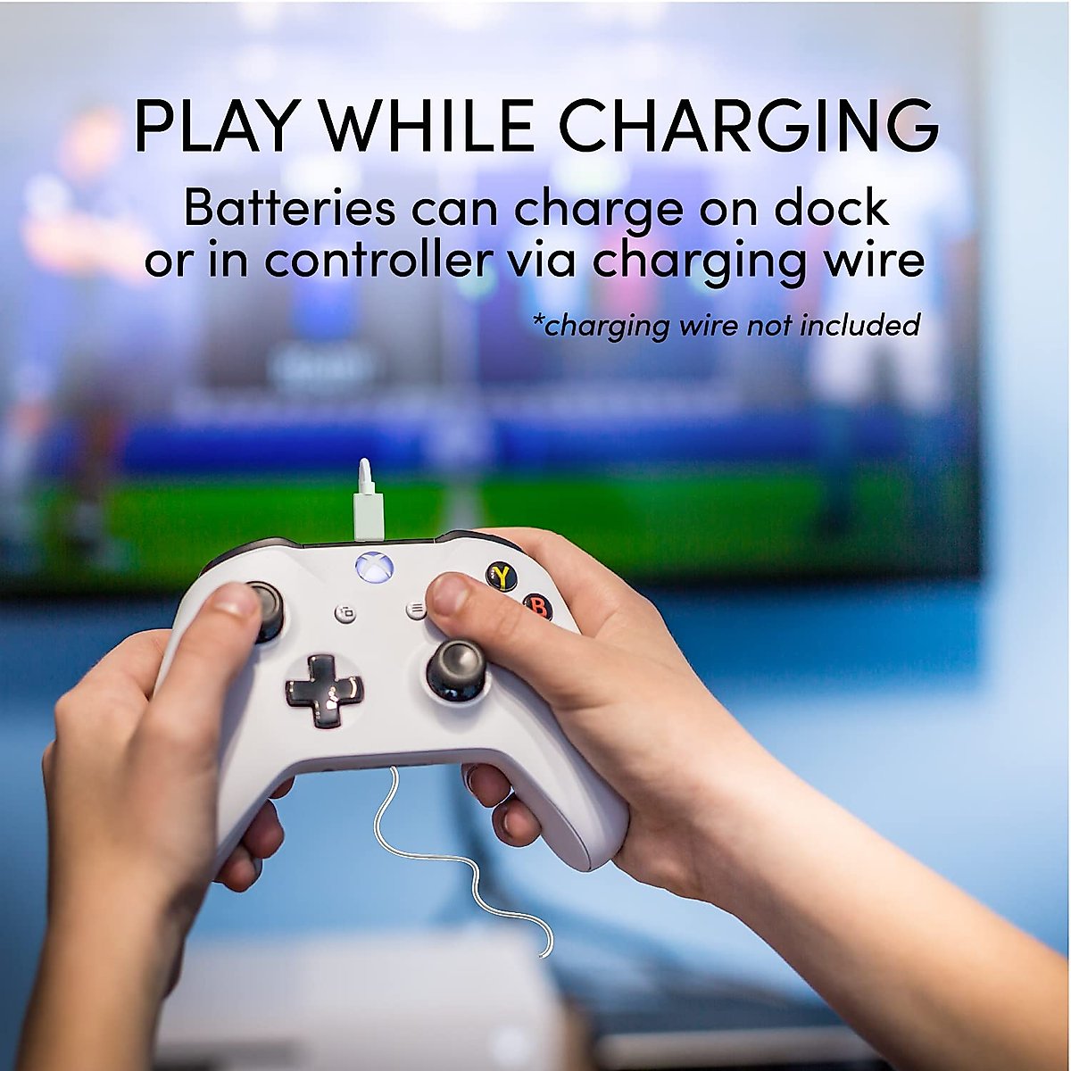 Talkworks Dual Gaming Controller Charging Dock Station - Compatible with Xbox One and Xbox Series S/X (Controllers Not Included) - Bluetooth Charger - Wireless Charging Station Charger Stand