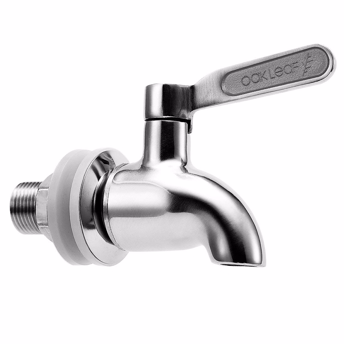 Beverage Dispenser Replacement Spigot,Oak Leaf Stainless Steel Spigot Polished Finished, Dispenser Replacement Faucet