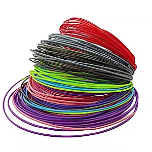 Generic 3D Printer Pen PCL Filament Refills 1.75mm, 10 in 1 Multicolored PCL 3D Pen Refills, Low Melting PCL-3d pen filament refills