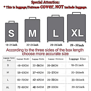 Cozeyat High Elastic Luggage Covers Fits 18-32 Inch,Cartoon Giraffe Design Soft Suitcase Protective Cover,Comfortable Baggage Protector Durable Trunk Case Size XL