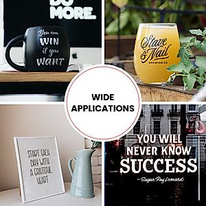 Matte Black Permanent Vinyl - 12" x 11 FT, Cricut Vinyl for Decor Sticker, Car Decal, Scrapbooking, Signs, Waterproof Window & Home Decal