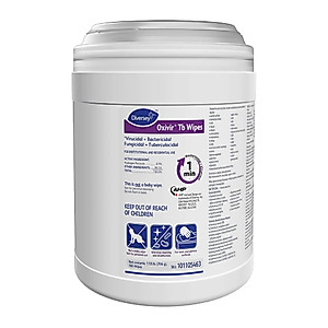 Diversey Oxivir Tb 101105463 One Step Disinfectant Cleaning Wipes, Accelerated Hydrogen Peroxide, Standard Sheets, 160-Wipes, 1-Canister