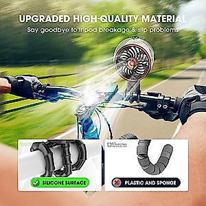 Ausic Misting Fan, 100ml Stroller Fan with Mist, Portable Fan Outdoor 360° Pivot, Clip on Fan Detachable Tripod, Personal Beach Fan, Golf Cart Fan, Handheld Fan, Desk Fan for Treadmill, Car Seat