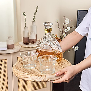 Yangbaga 11.8In Wooden Decorative Serving Tray - Round Wooden Easter Decorations Craft Trays,DIY Centerpiece Candle Holder Trays for Kitchen Countertop Crafts Art Home Decor Halloween Decoration